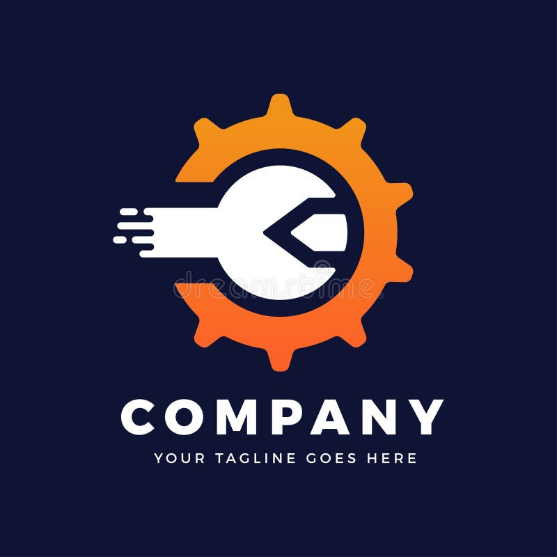 Quick Repair Logo | Wrench stock vector. Illustration of automotive ...