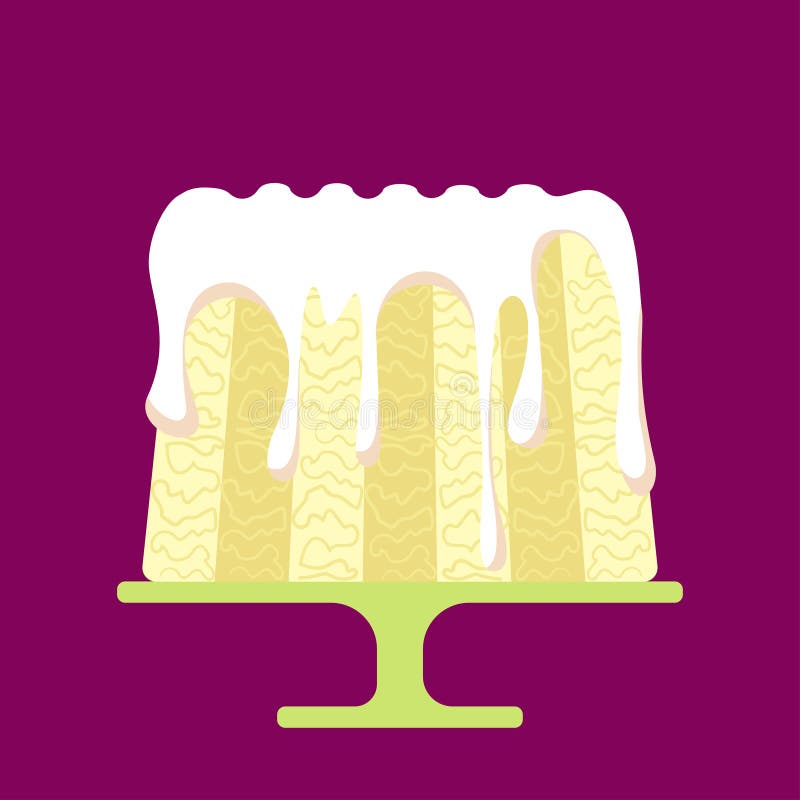 Easter Cake with Frosting - Vector Illustration Stock Vector ...