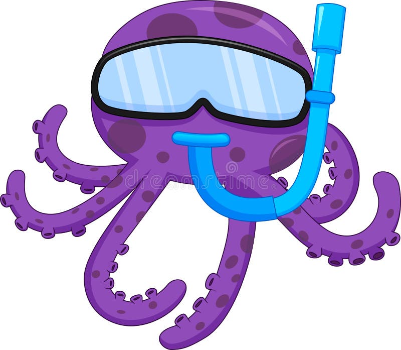 Cute Octopus Cartoon Vector Icon Illustration. Animal Nature Icon ...