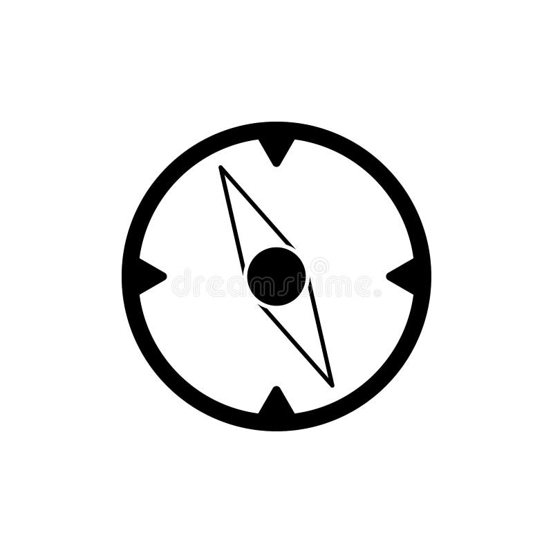 Arrow Compass Icon Vector Logo Template. North Direction. North Down ...