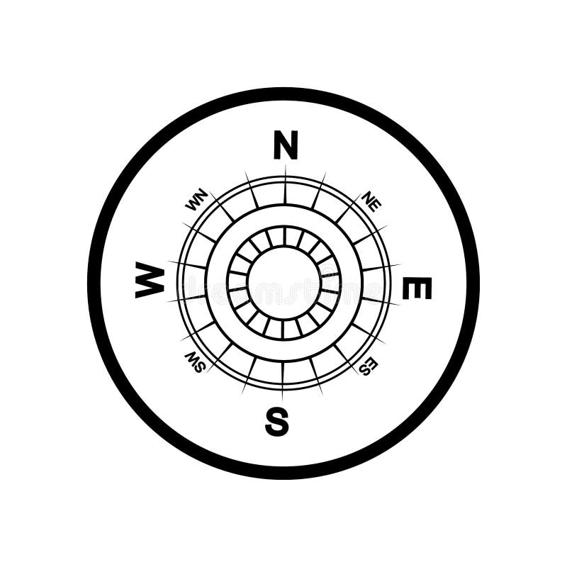 Cardinal Compass Directions Stock Illustrations – 586 Cardinal Compass ...