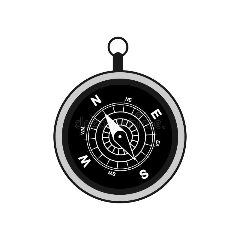 Arrow Compass Icon Vector Logo Template. North Direction. North Down ...