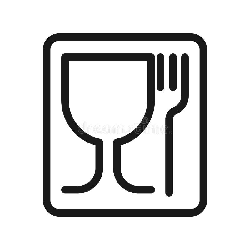 Food Sign Safe. International Emblem on the Packaging. Food Safe Symbol ...