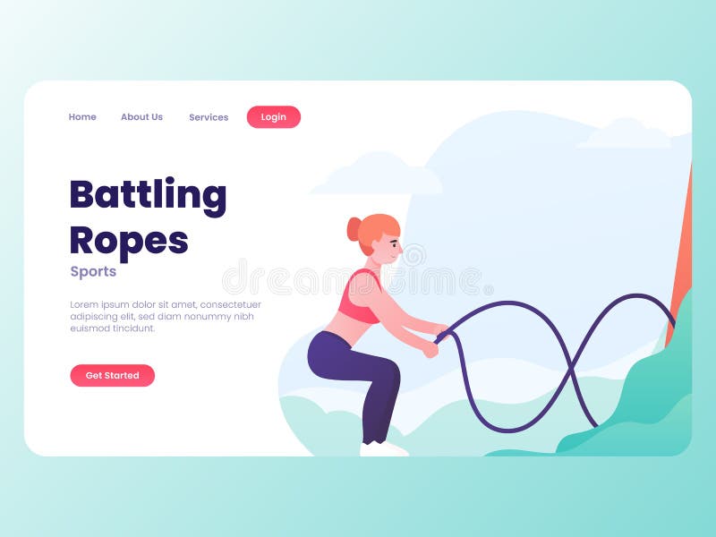 Battling Ropes Stock Illustrations – 12 Battling Ropes Stock ...