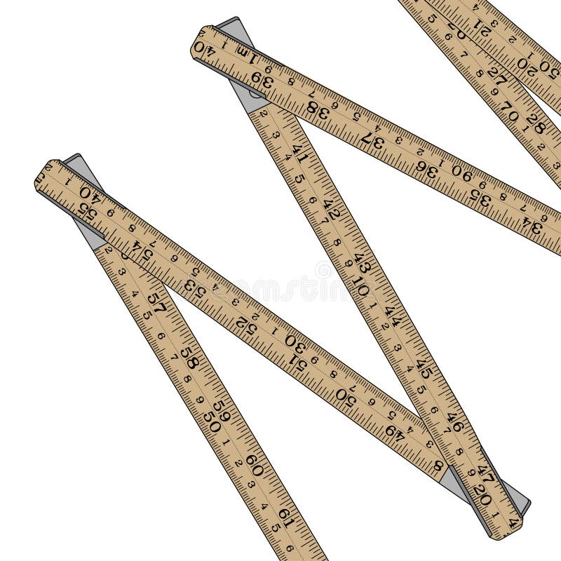 Meter Stick - Hand Drawn Vector Illustration Stock Vector ...