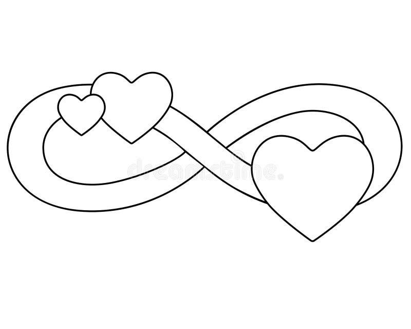 Infinity Sign Coloring Pages Infinity Sign Free Stock Vectors