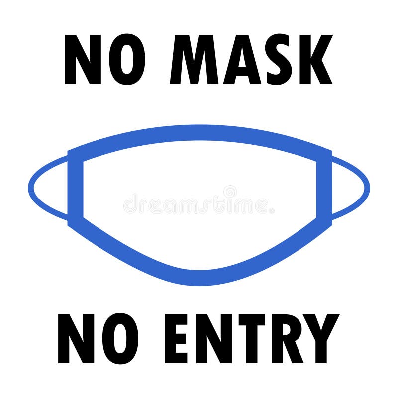 No Mask No Entry Icon Design Stock Vector - Illustration of mandatory ...