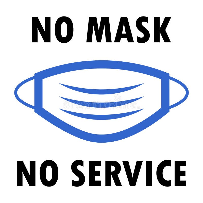 No Mask No Service Stock Illustrations – 328 No Mask No Service Stock ...