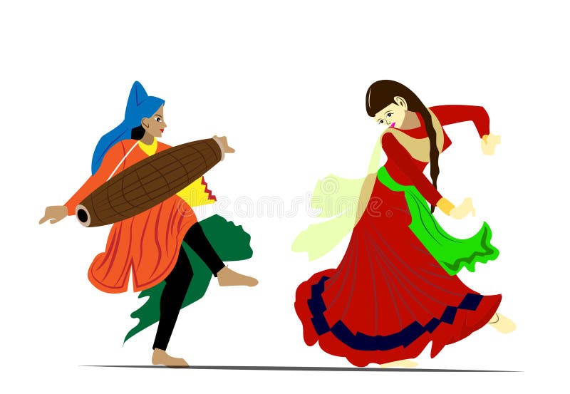Indian Folk Dance Clip Art