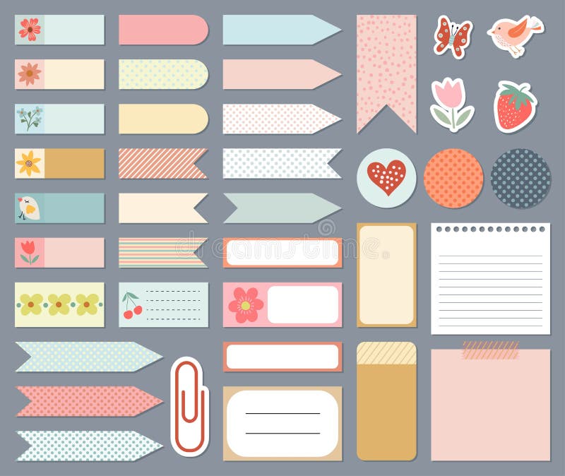 Stickers Stickers, Labels & Tags Miyu Reschedule Stickers Cute Bullet ...