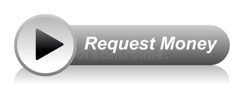 Request money button stock illustration. Illustration of business ...