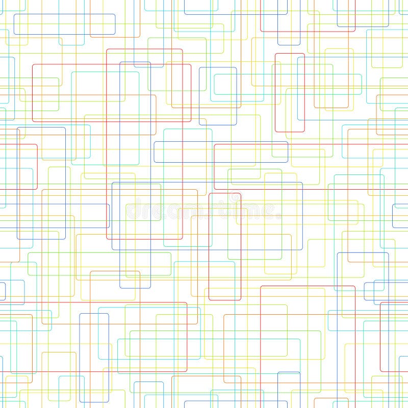 Seamless Background from Colored Rectangles with Rounded Corners Stock ...