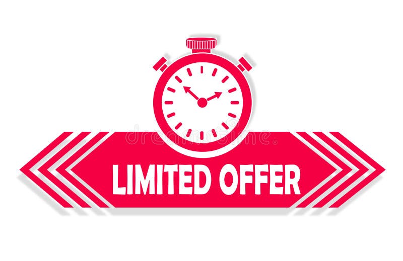 Limited Offer Label with Speaker Icon, Vector Illustration Stock Vector ...