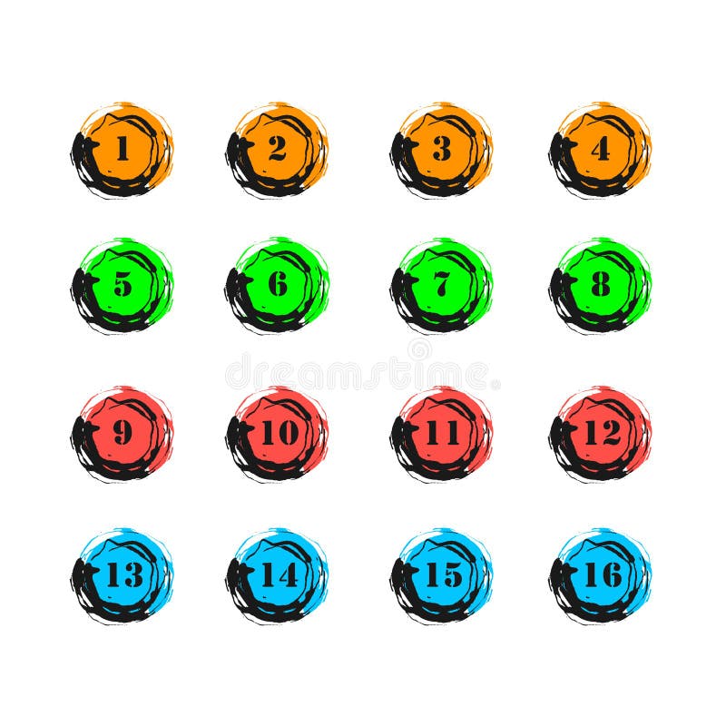 Numbers To 16 Stock Illustrations – 252 Numbers To 16 Stock ...