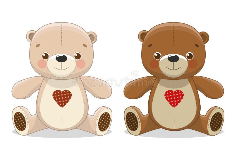 Two Cute Cartoon Bears Stock Illustrations – 663 Two Cute Cartoon Bears ...