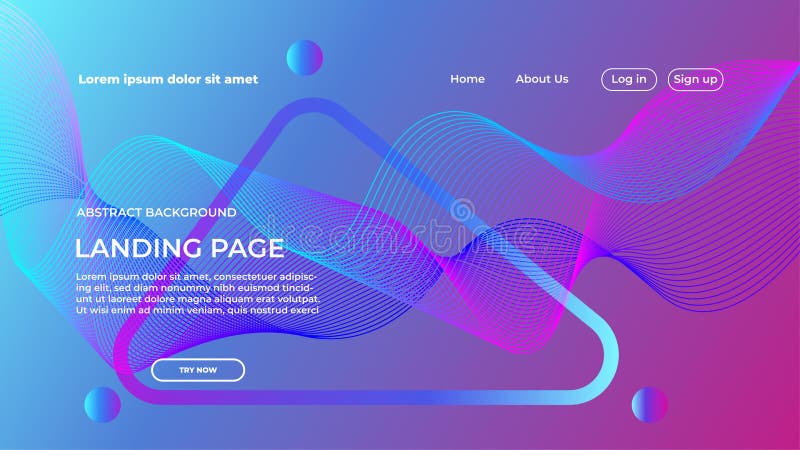 Abstract Modern Website Background. Landing Page Background Stock ...