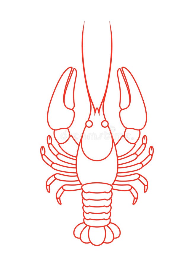Crawfish Outline
