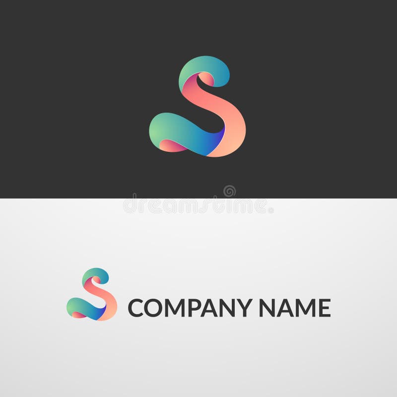 S Initial Design Logo Template Stock Vector - Illustration of ...