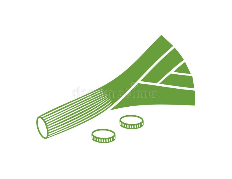 Leek Logo. Isolated Leek on White Background Stock Vector ...