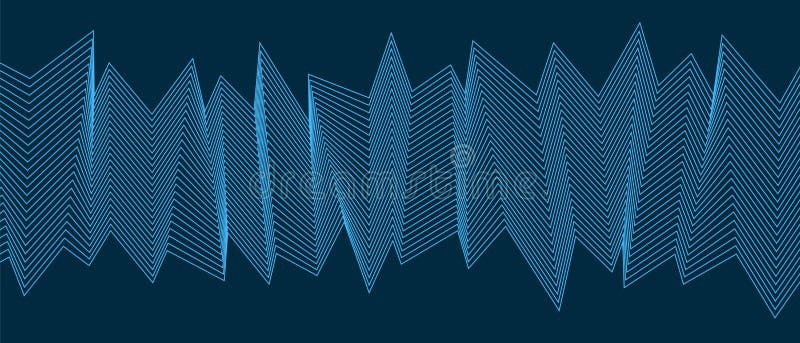 Blue Triangle Wave, Design of Lines, Abstract Technology Background ...
