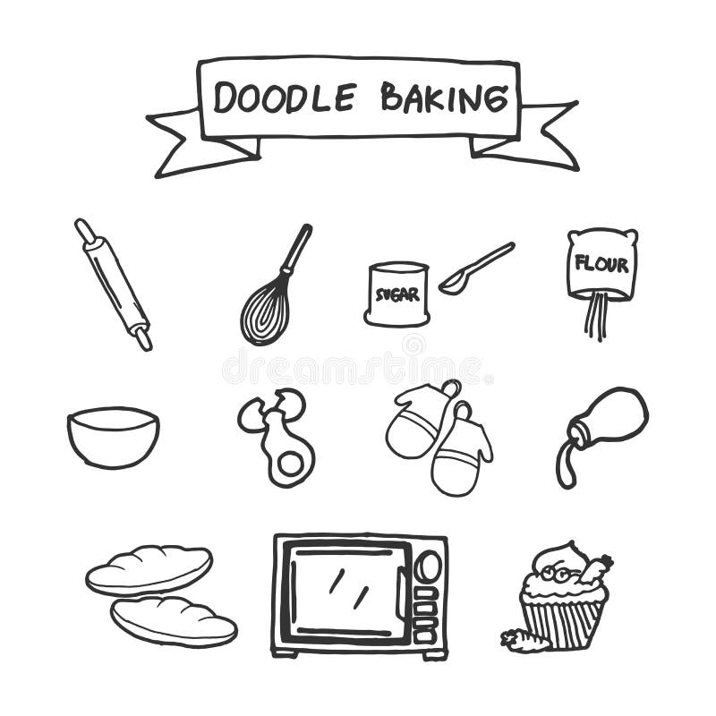 Baking Doodle Flat Stock Illustrations – 1,352 Baking Doodle Flat Stock ...