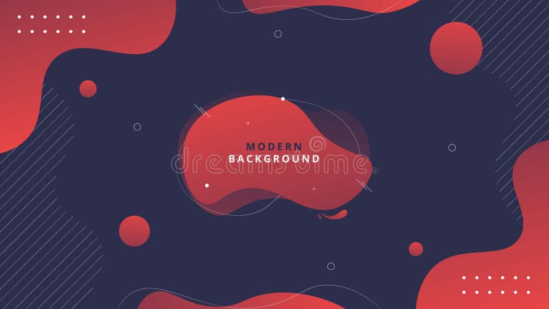 Modern Abstract Dark Red Fluid Element Background Stock Vector ...