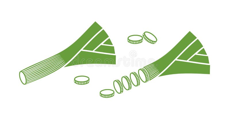 Leek Logo. Isolated Leek on White Background Stock Vector ...
