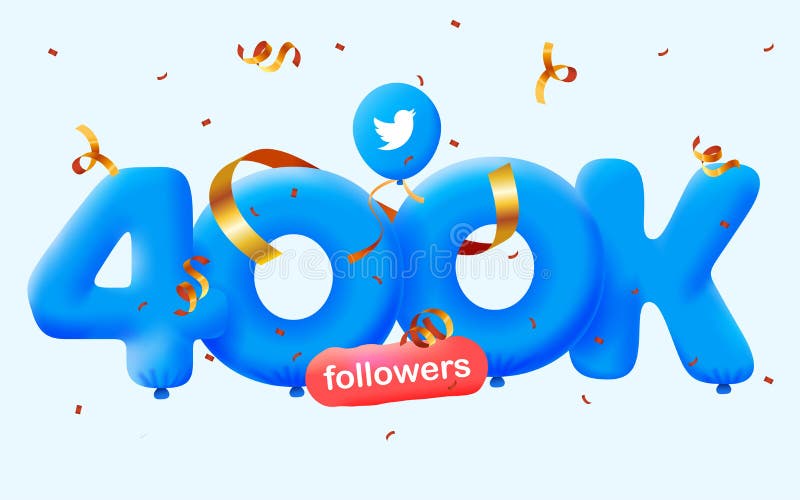 400k Followers Thank You. Thank You 400k Followers Template Stock ...