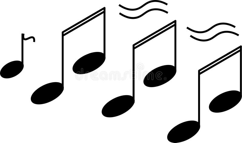Simple Scale Icons or Music Melody Icons for Musical Use Stock Vector ...