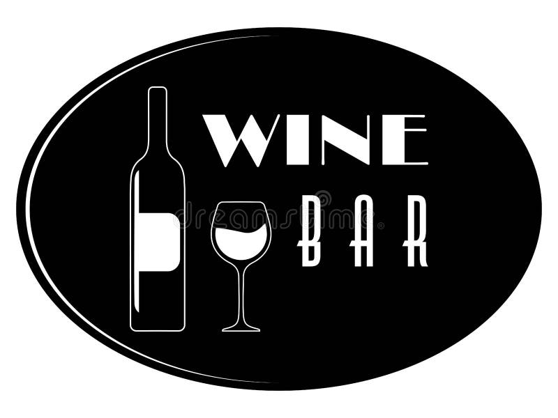 Wine Bar Label. Background for Wine Bar List. Wine Icon Stock ...