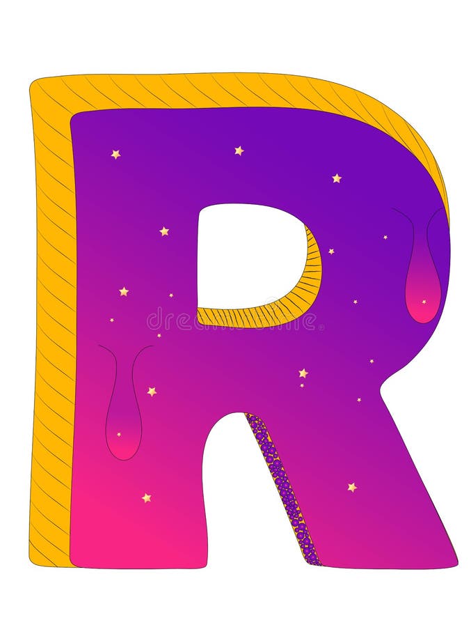 Alphabet letter R T-shirt stock illustration. Illustration of shirt ...