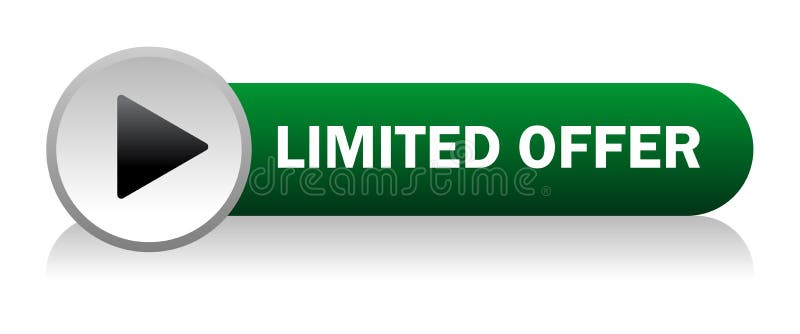 Limited Offer Vector Icon Button Stock Illustration - Illustration of ...