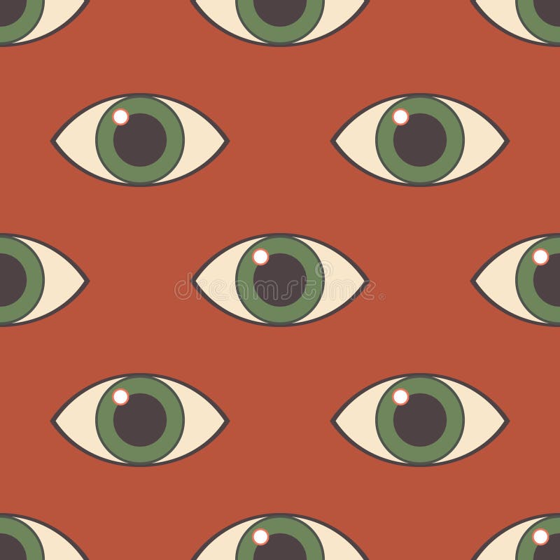 Eye. Seamless Modern Pattern with an All-seeing Eye Stock Vector ...