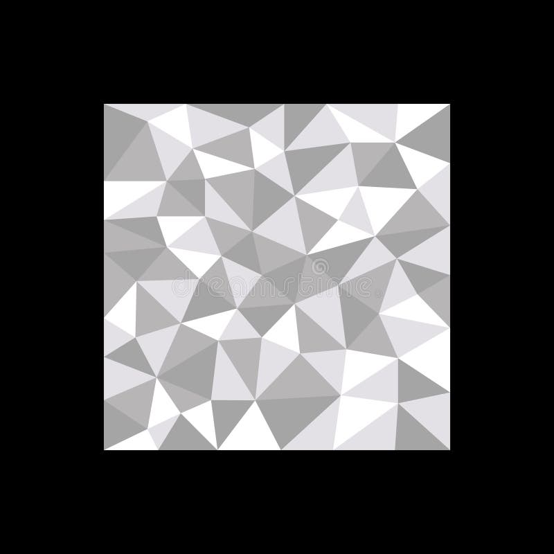 Polygonal Geometric Square Crystal Stock Vector - Illustration of icon ...