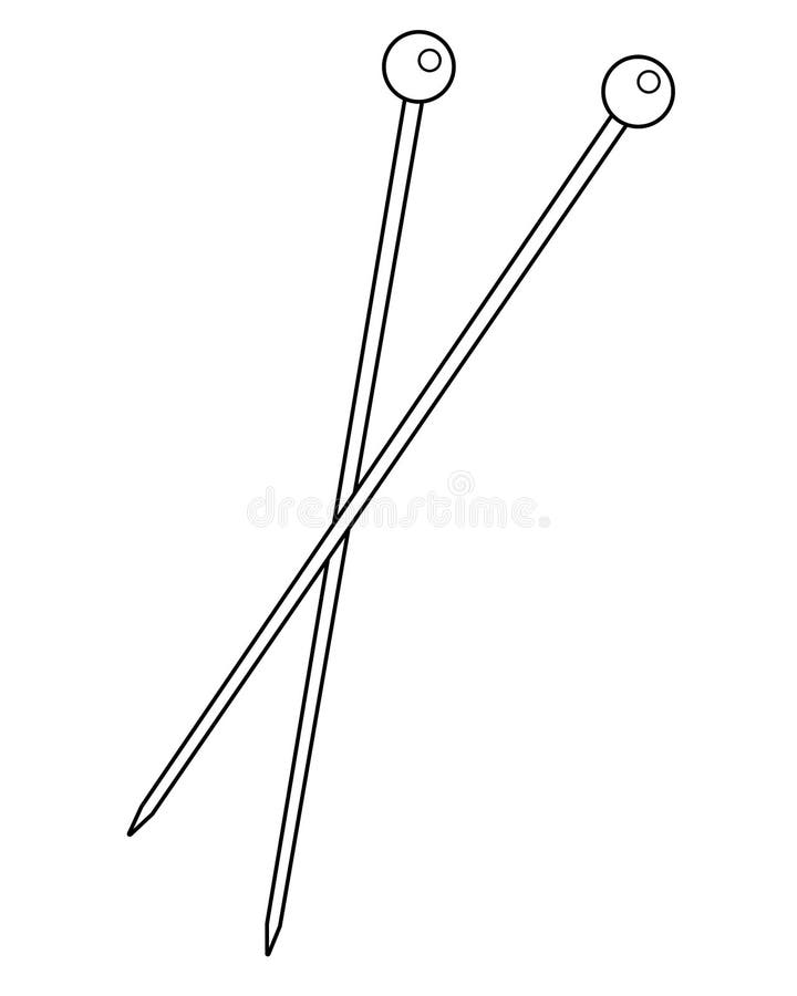 Knitting Needles Clipart Black And White at Victor Lopez blog