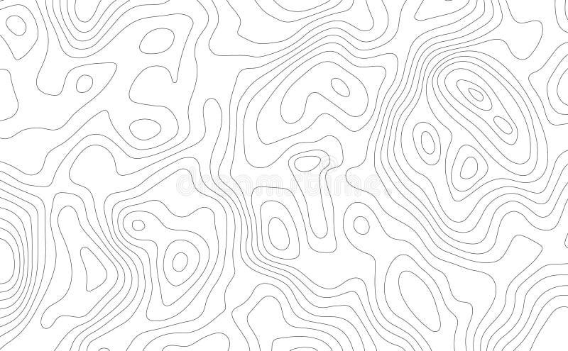 Lines Curve Topographic Top View Map Background Stock Vector ...
