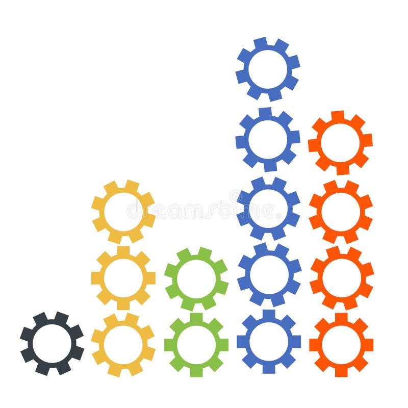 Cogwheel Web Icons Set . Vector Illustration Stock Vector ...