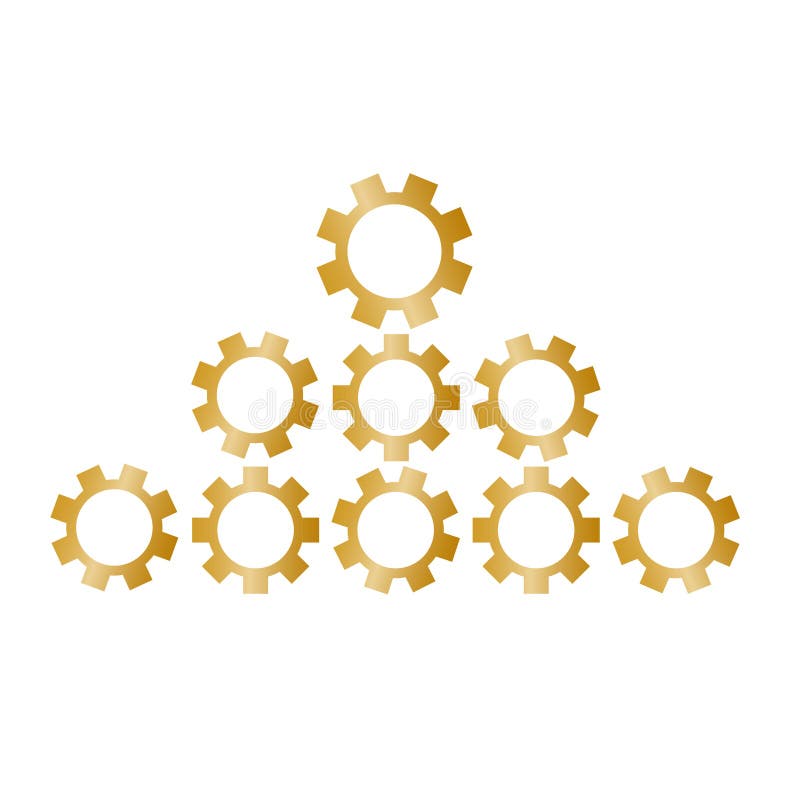 Cogwheel Web Icons Set . Vector Illustration Stock Vector ...