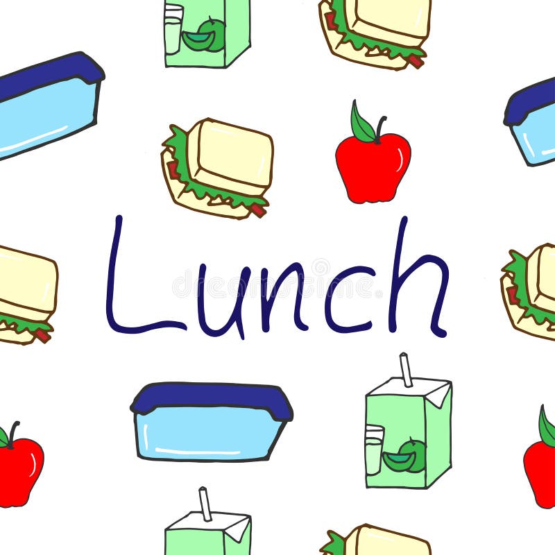 Lunchtime Pattern Stock Illustrations – 128 Lunchtime Pattern Stock ...