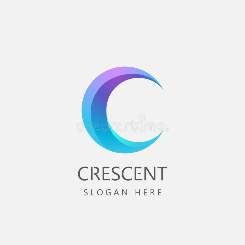 Crescent Business Logo Concept. Teamwork, Social, or Community Symbol ...