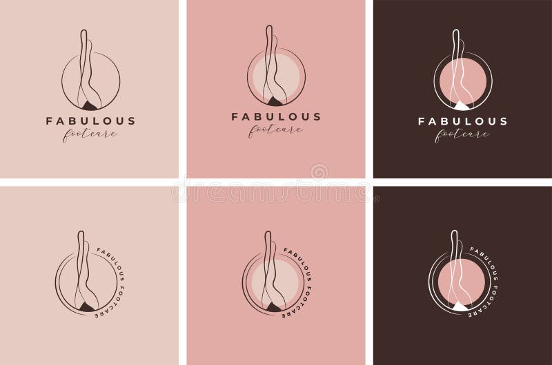 Women Legs Logo Set for Beauty Brands Stock Vector - Illustration of ...