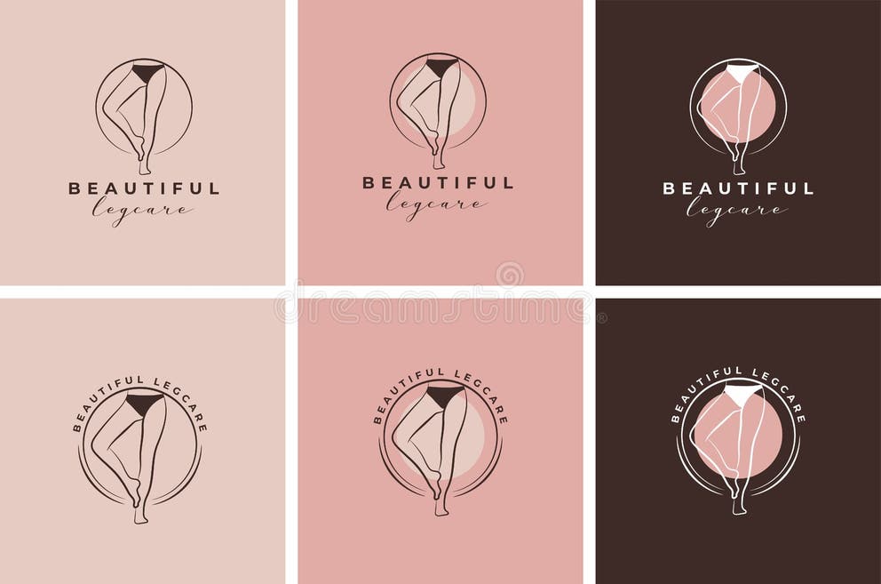 Women Legs Logo Set for Beauty Brands Stock Vector - Illustration of ...