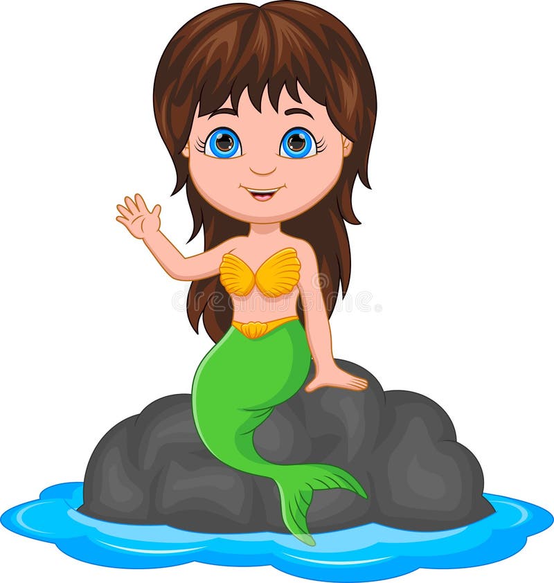 Mermaid Rock Cartoon Stock Illustrations – 447 Mermaid Rock Cartoon ...
