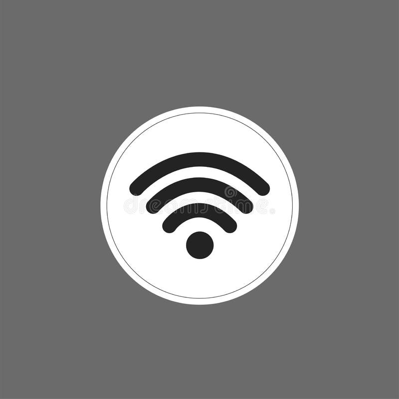 Wi-fi Logo. Wi-fi Icon, Free Wi-fi Sign, Free Wi-fi Symbol Stock Vector ...