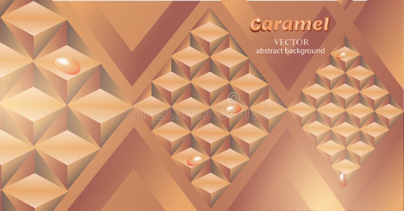 Abstract Background in Caramel Shades Stock Vector - Illustration of ...