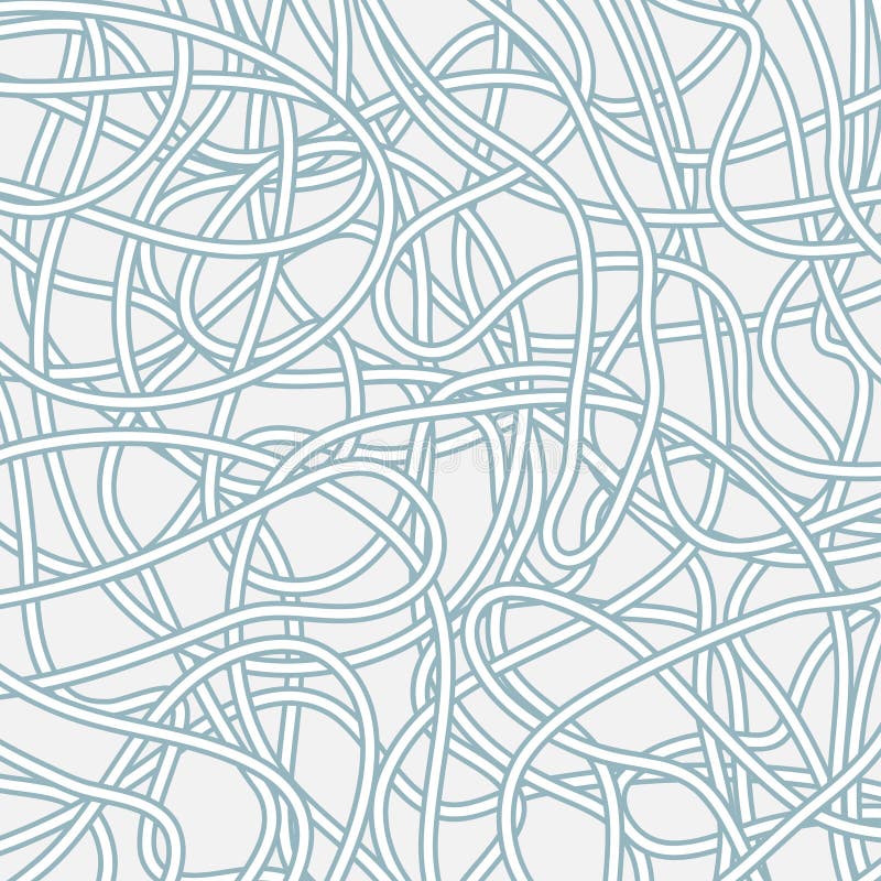 Abstract Background with Tangled Lines - Vector Illustration. Stock ...