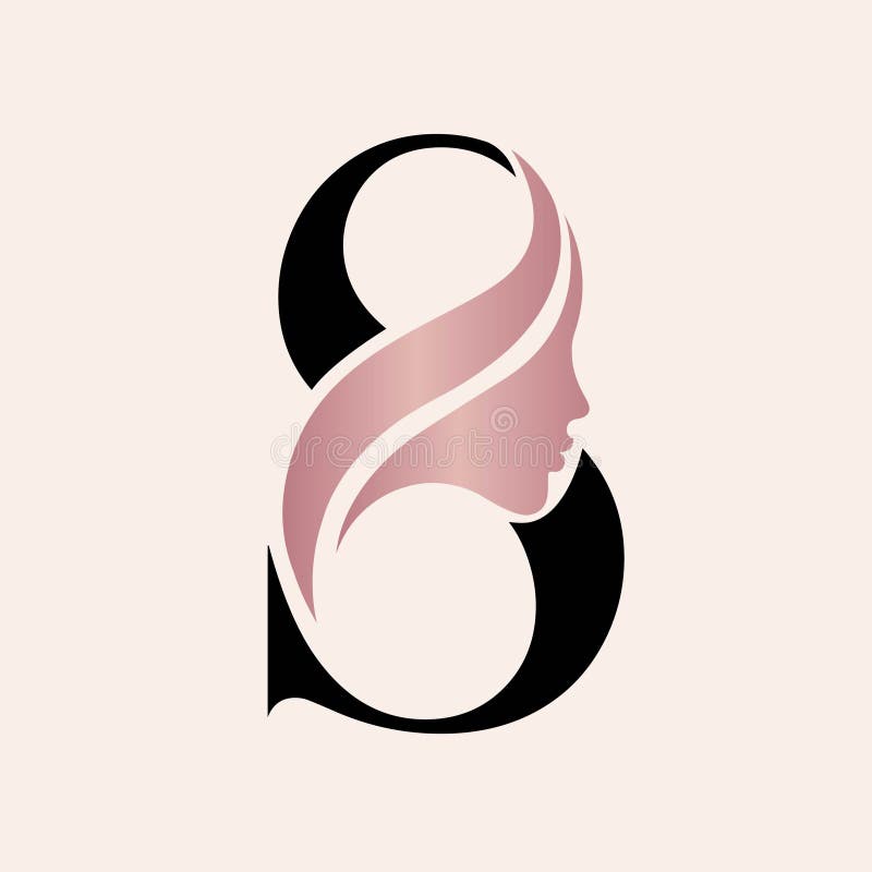 Letter S Beauty Face, Hair Salon Logo Design Stock Vector ...