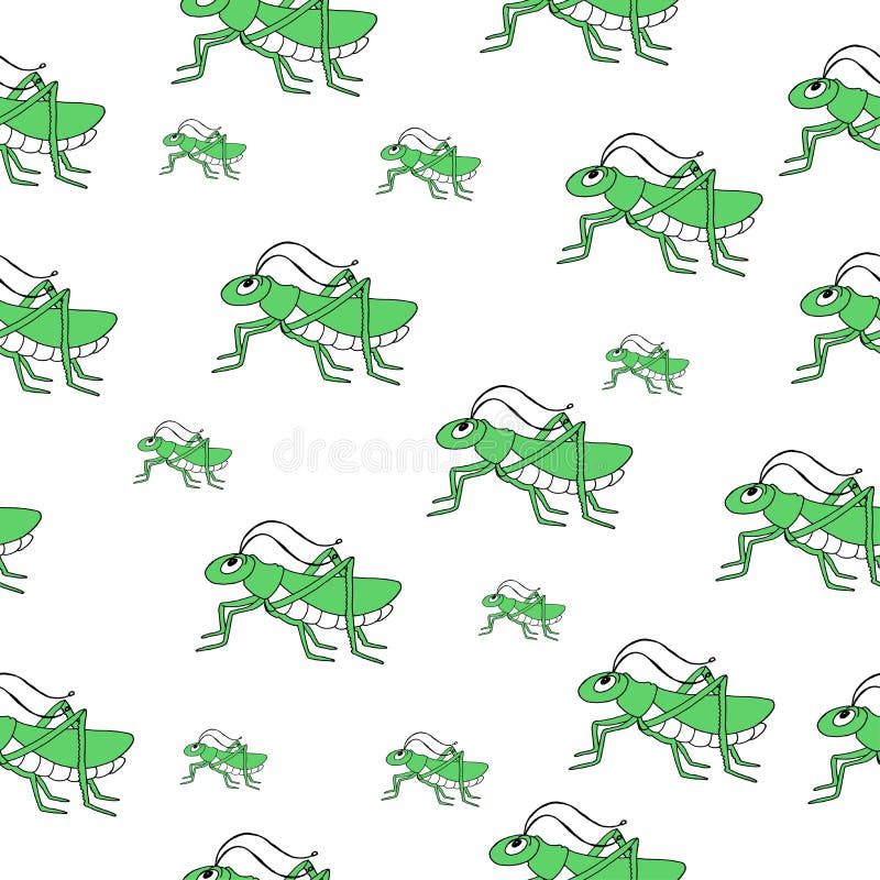 Grasshopper Illustration stock illustration. Illustration of summer ...