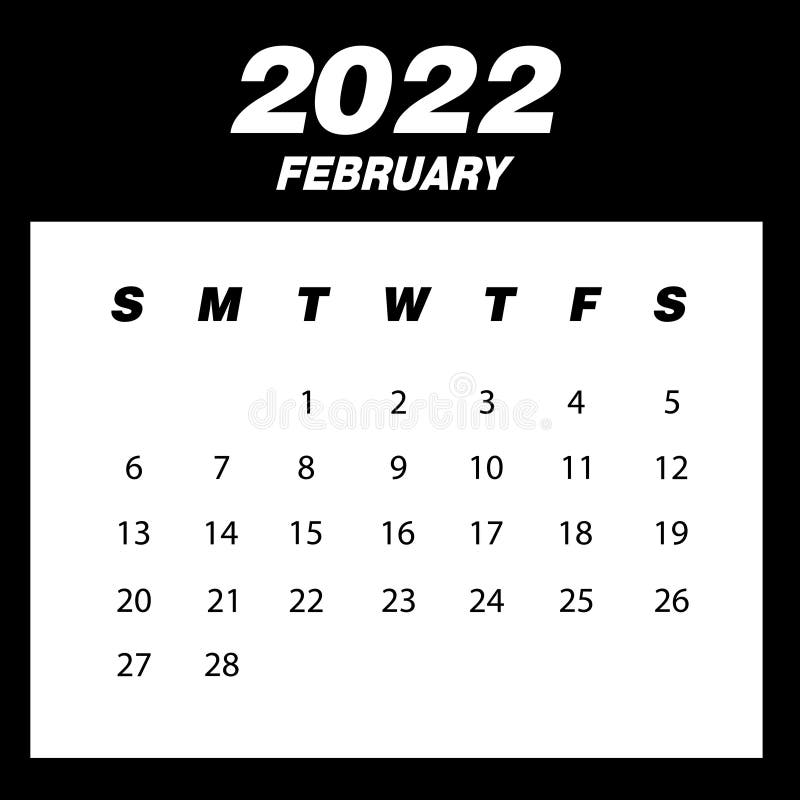 2022 February Month Calendar. Germany Version Stock Vector ...