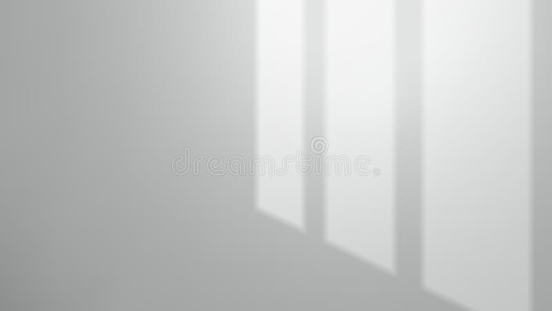 Window Shadow on White Empty Wall, Realistic Mockup, Vector ...